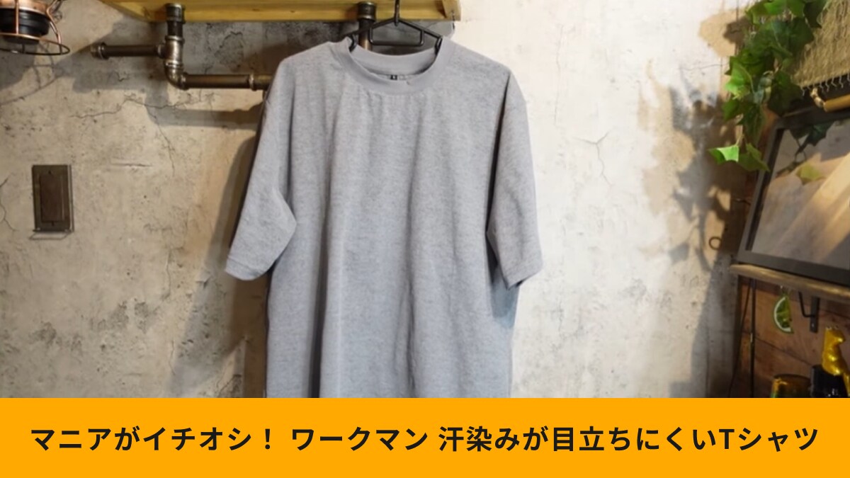 これ革命じゃない？【ワークマン】980円「汗が染みても目立ちにくい半袖Tシャツ」が汗っかきの救世主！ | イチオシ | ichioshi